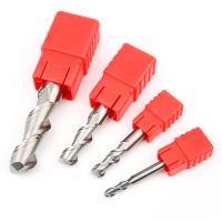 China Cnc Flat Carbide End Mill HRC55 Uncoated High Gloss Aluminium Milling Cutter for sale