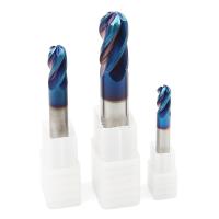 China 18mm 4 Flute Ball Nose End Mill Bullnose Ballnose 4F Milling Cutter Circular for sale