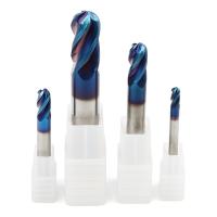 China 18mm 4 Flute Ball Nose End Mill Bullnose Ballnose 4F Milling Cutter Circular for sale