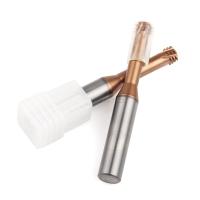 China M2 M3 M4  Thread End Mill 3t Three Teeth Thread Cutting End Mill for sale