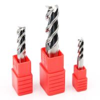China High Hardness Flat End Mill 3 Flutes Uncoated For Machine Center for sale
