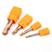 China HRC55 R4 Solid Carbide Ball Nose End Mills Round Milling Cutters for sale