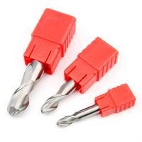 China HRC 55 Degree Carbide Ball Nose End Mill High Gloss End Mill Cutter for sale