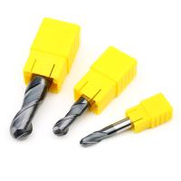 China 60 Degrees Carbide Ball Nose End Mill Corrosion Resistance 2 Flute Ball End Mill for sale