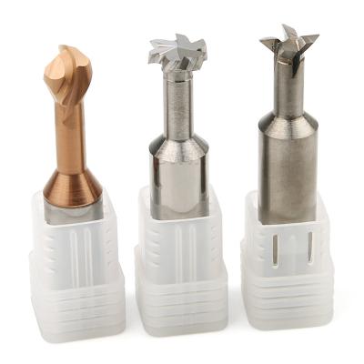 China 20mm 32mm Carbdie End Mill AlTiSiN Coating HRC55 Dovetail Milling Cutter for sale