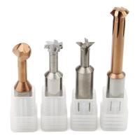China HRC55 Chamfer T Slot End Mill Carbide Milling Cutter Aluminum Trapezoid for sale