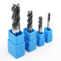 China HRC45 4 Flute Carbide Flat Milling Cutter Wear Resistant 4F Square End Mill for sale