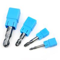 China Tungsten Steel Ball Nose Milling Cutter 45 Degree 2 Flute Ballnose Endmill for sale