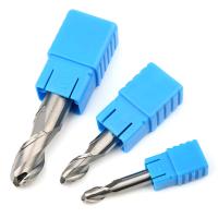 China 2 Flute Carbide Ball Nose End Mill HRC45 Endmill Ballnose For Aluminum for sale