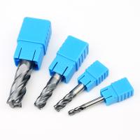 China Costomized HRC45 4 Flute Corner Radius End Mill High Feed Milling Cutter for sale