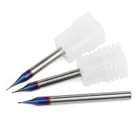 China Solid Carbide 2 Flutes 0.5 Mm Micro Diameter Square End Mill HRC65 2flute Endmill for sale