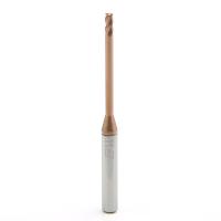China High Precision HRC55 Copper Coated Deep Groove Endmills 2 Flutes Deep Groove Flat End Mills for sale