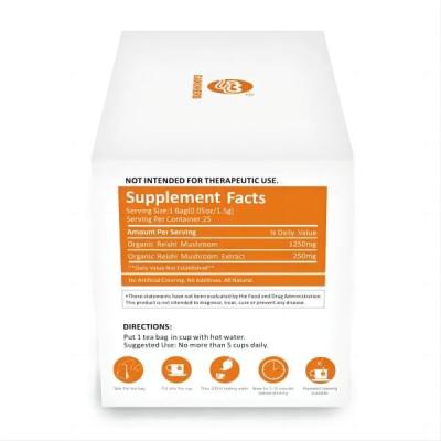 China Ganodema Herbal Reishi Mushroom Tea lingzhi For Boost Immune System Vegan for sale