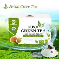 China 100% Organic Reishi Green Tea Enhance Immune System No Chemical Fertilizer for sale