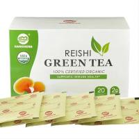 China Private Label Green Reishi Mushroom Tea With Reishi Teabag Box Package for sale