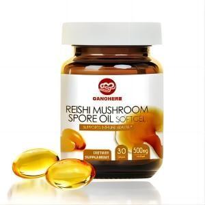 China Red Reishi Mushroom Capsule Lingzhi Softgel Glossy Reishi Extract Capsules for sale
