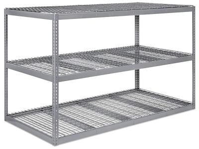 China Long Span Commercial Wire Shelving Heavy Duty Wire Decking 48 x 24 x 48