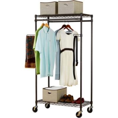 China Heavy Duty Commercial Wire Shelving , Garment Wardrobe Metal Wire Racks For Storage for sale