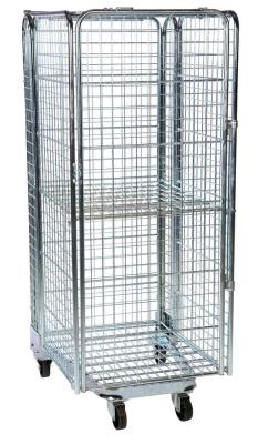 China Custom Size  Wheeled Metal Cart 4 Side Lockable Easy To Transport for sale