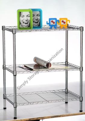 China Adjustable Steel Wire Shelving With Coated Customizable Tires 800bls For Storage for sale
