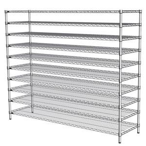 China 10 Layer Stainless Steel Shelves Organizer Wire Food Processing Environment for sale