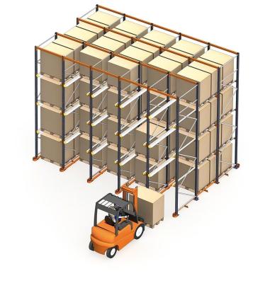 China High Storage Drive In Metal Pallet Rack with Rigidity Aisle for Tobacco Industry for sale