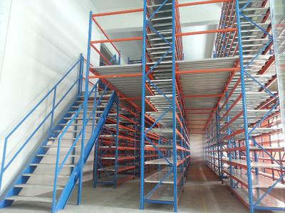 China Cold Steel / Wood Plate Mezzanine Construction Adjustable Tier for sale