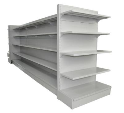 China Metal Plate Supermarket Display Racks / Departmental Store Shelf For Daily Neccessities for sale