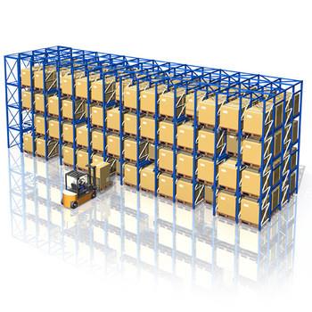 China Seed Cold Room Accessed By Forklifts Bulk Storage Racks / Drive In Pallet Racks for sale