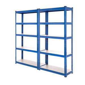 China Wide Span Warehouse Storage Racks Q235 Material 5 Steel Panels Blue Color for sale