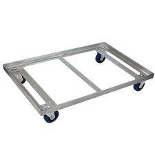 China ODM Polished Wire Utility Cart / Standard Size Four - Wheel Dolly for sale