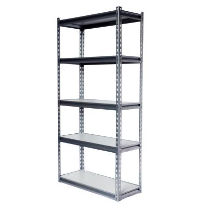China Gourd Hole Five Panels Wide Span Shelving / Factory Boltless Warehouse Shelving In Grey for sale