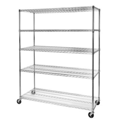 China Restaurant Food Storage Flat Wire Storage Shelves 42