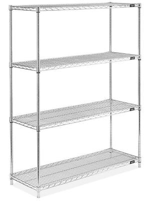 China Heavy Duty Galvanized Storage Rack / Adjustable Metal Shelving Units For Food Processing for sale