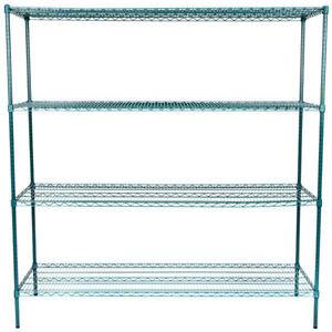 China Green Epoxy Metal Adjustable Wire Shelving For Plant Cultivation for sale