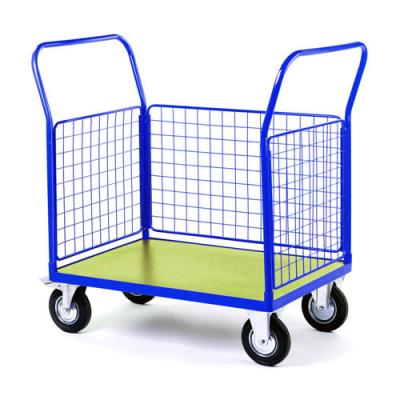 China Steel Wire Shipping Containers Trolley For Supermarket Medium Duty for sale