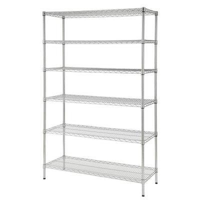 China Heavy Duty Commercial Adjustable Chrome Shelving Unit Sales Shop Wire Rack for sale