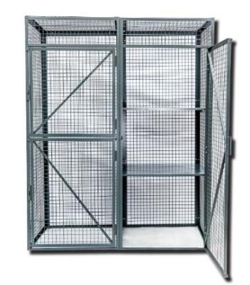 China Customized Lockable Mesh Security Truck Double Doors for Workshop for sale