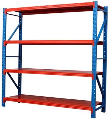 China Blue Upright Orange Pallet Light Duty Racking For Chemical Industry for sale