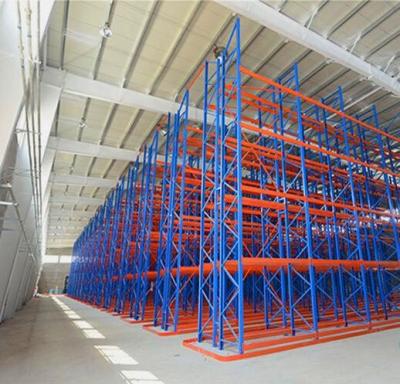 China Two Pallets Deep Steel Racking System For Paper Industry Fixed Mobility for sale