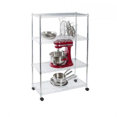 China Kitchen Range Supplies Storage Wire Rack Chrome Wire Shelving for sale