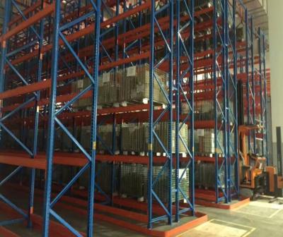 China Custom Heavy Duty Storage Racks / Metal Narrow Aisle Industrial Racking Systems for sale