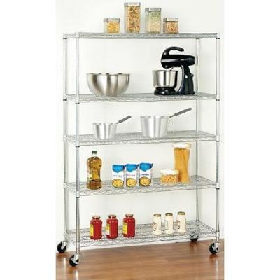 China Common  Canteen Home Wire Shelving / Cooking Utensils Storage Rack for sale