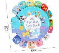 China Montessori Alphabet Quiet Book BM-8.5 Educational Toy with 88 PCS Carton and 21.5KG Packing Weight for sale