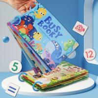 China YF-4.5 Small Quiet Book Educational Wooden Busy Book with Magic Tape Matching Games - 46×36×34 cm Carton for sale