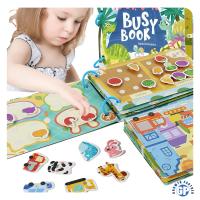 China Montessori Sensory Busy Book YF-4.5 - 47×37×35 cm Educational Toy with Alphabet Animal Learning Activities for sale