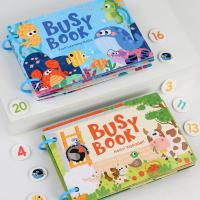 China Montessori Sensory Busy Book YF-4.5 - 47×37×35 cm Educational Toy with Alphabet Animal Learning Activities for sale