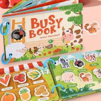 China Montessori Sensory Busy Book YF-4.5 - 47×37×35 cm Educational Toy with Alphabet Animal Learning Activities for sale