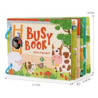 China Montessori Sensory Busy Book YF-4.5 - 47×37×35 cm Educational Toy with Alphabet Animal Learning Activities for sale