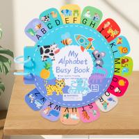 China 2025 Letter Quiet Book Educational Toy - 26 English Alphabet Cards, 52×49.5×36 cm Carton, 88 PCS per Package for sale
